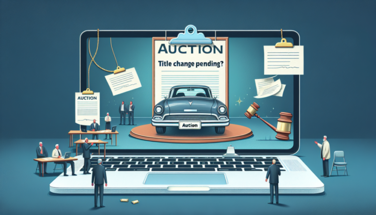 ¿Qué ocurre si el coche está en proceso de subasta y quiero cambiar su ...
